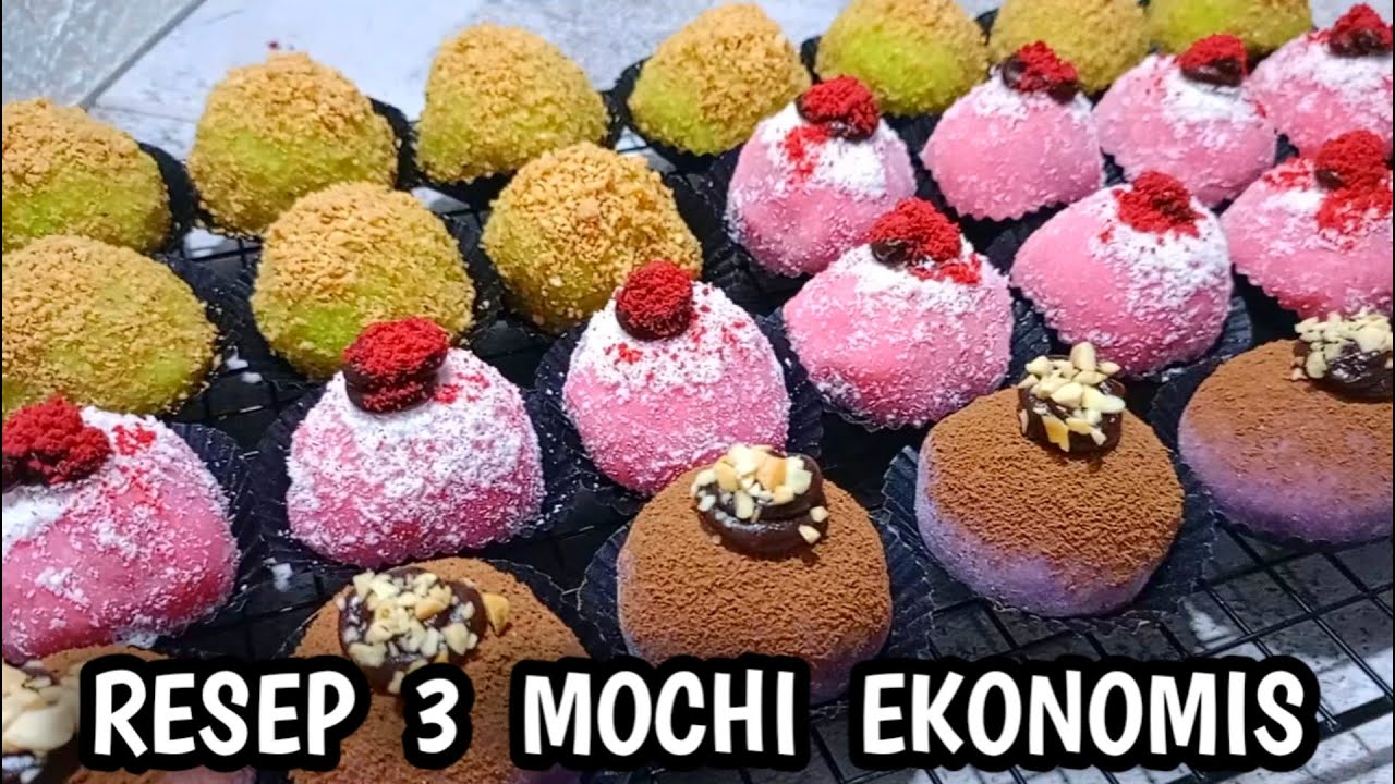 RESEP PALING MUDAH MEMBUAT MOCHI VIRAL, MOCHI ANTI GAGAL,MOCHI LEMBUT ...