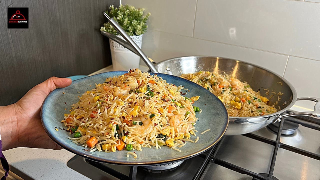 A quick meal with leftover rice in less than 15 minutes - Fried rice ...