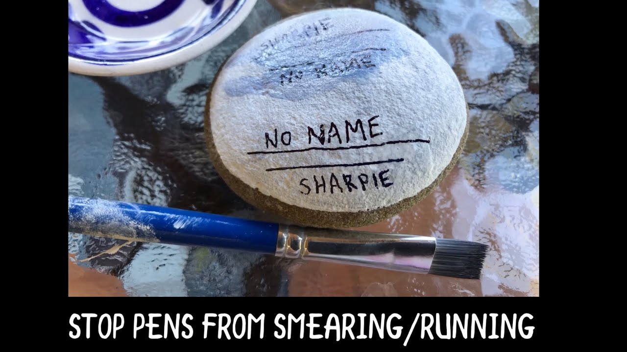 STOP INK PENS FROM RUNNING/BLEEDING/SMEARING WHEN DOING YOUR ROCK ...