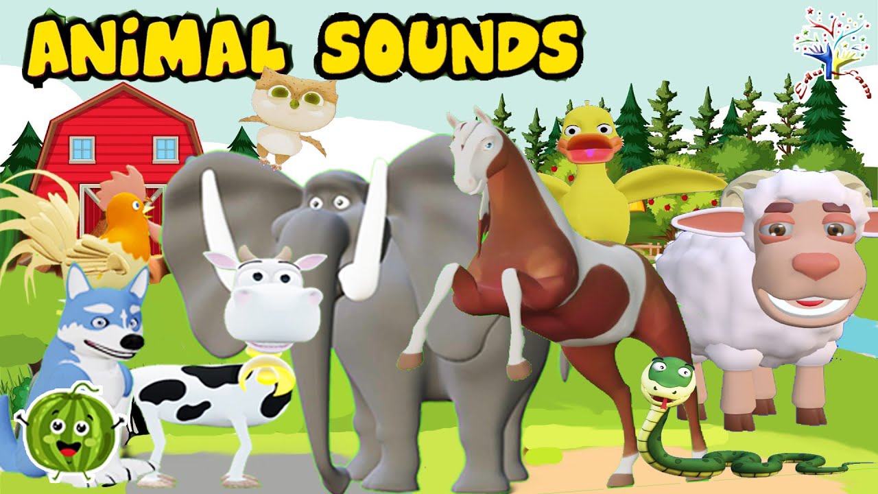 Animal Sounds Song Moo 🐄 Woof 🐶 AI2AI1 Sounds that the animals make ...