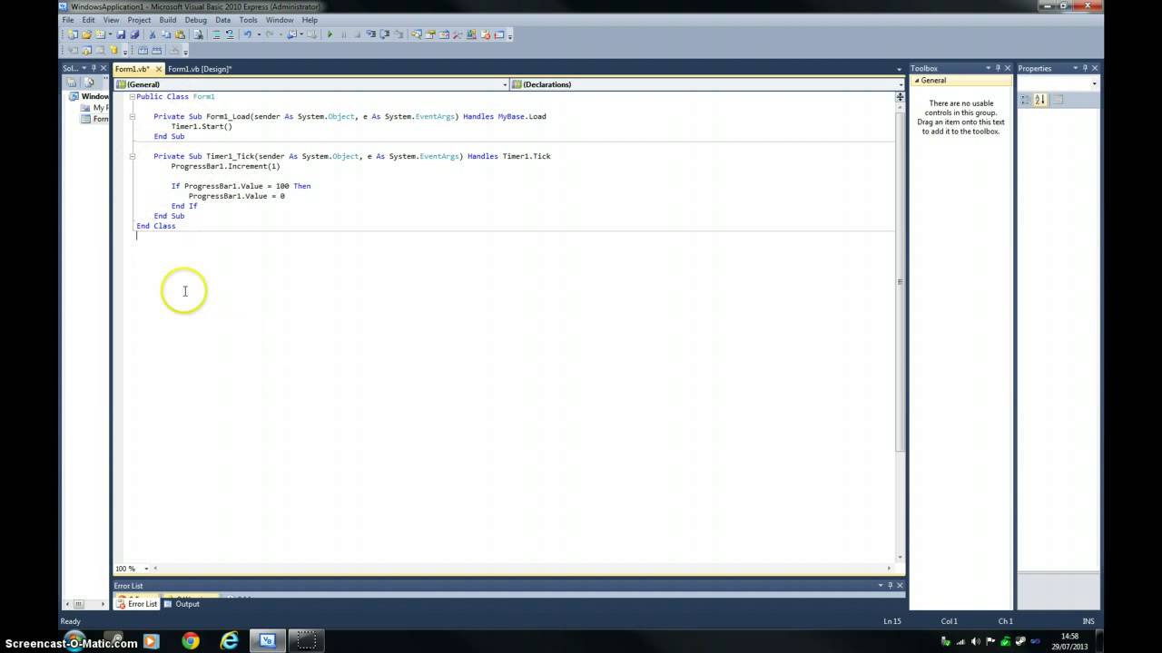 VB.NET #5 - Timers! - YouTube