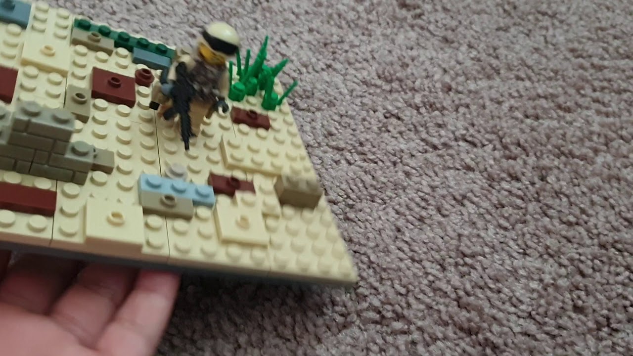 My lego modern war minifigure in Afganistan - YouTube