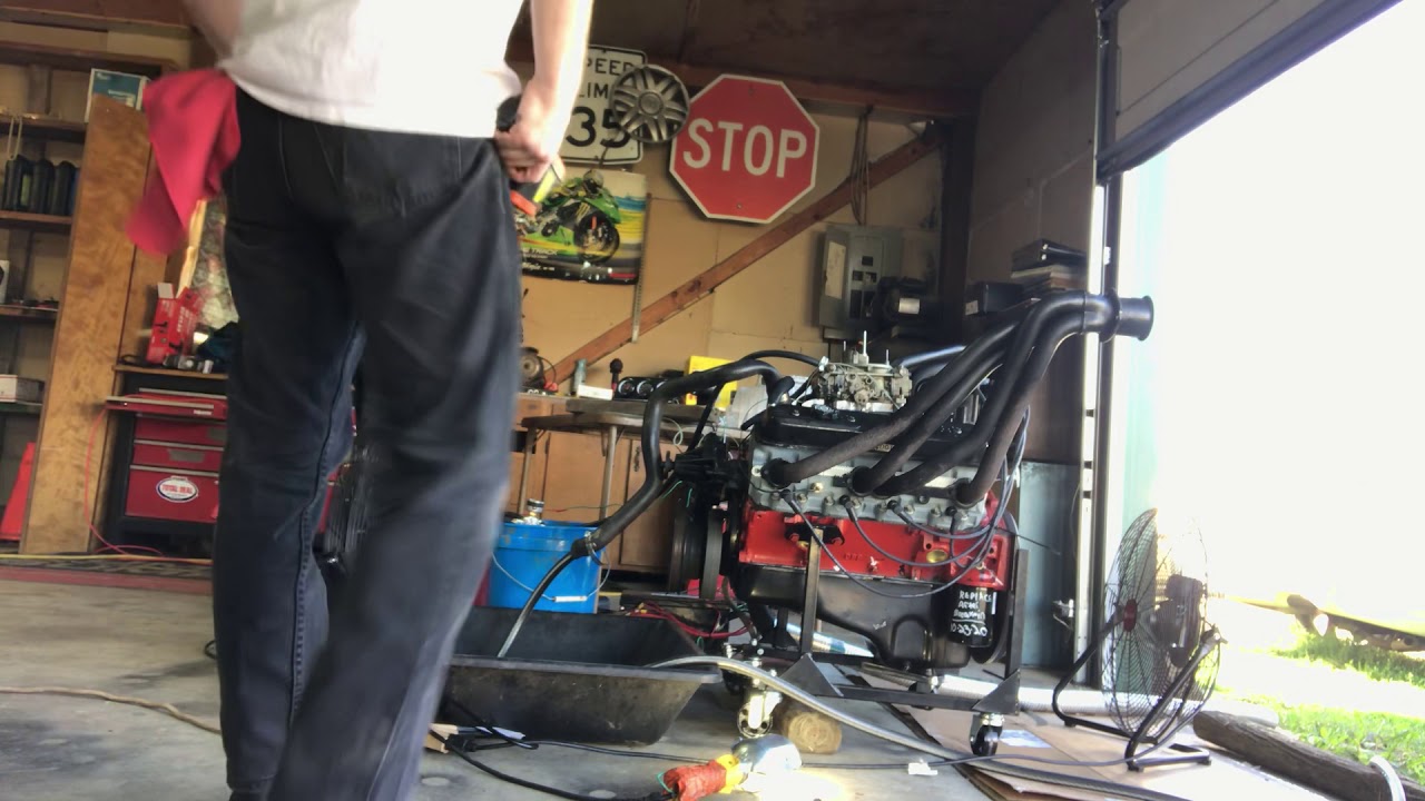 350 on run stand after break in, summit 1065 cam - YouTube