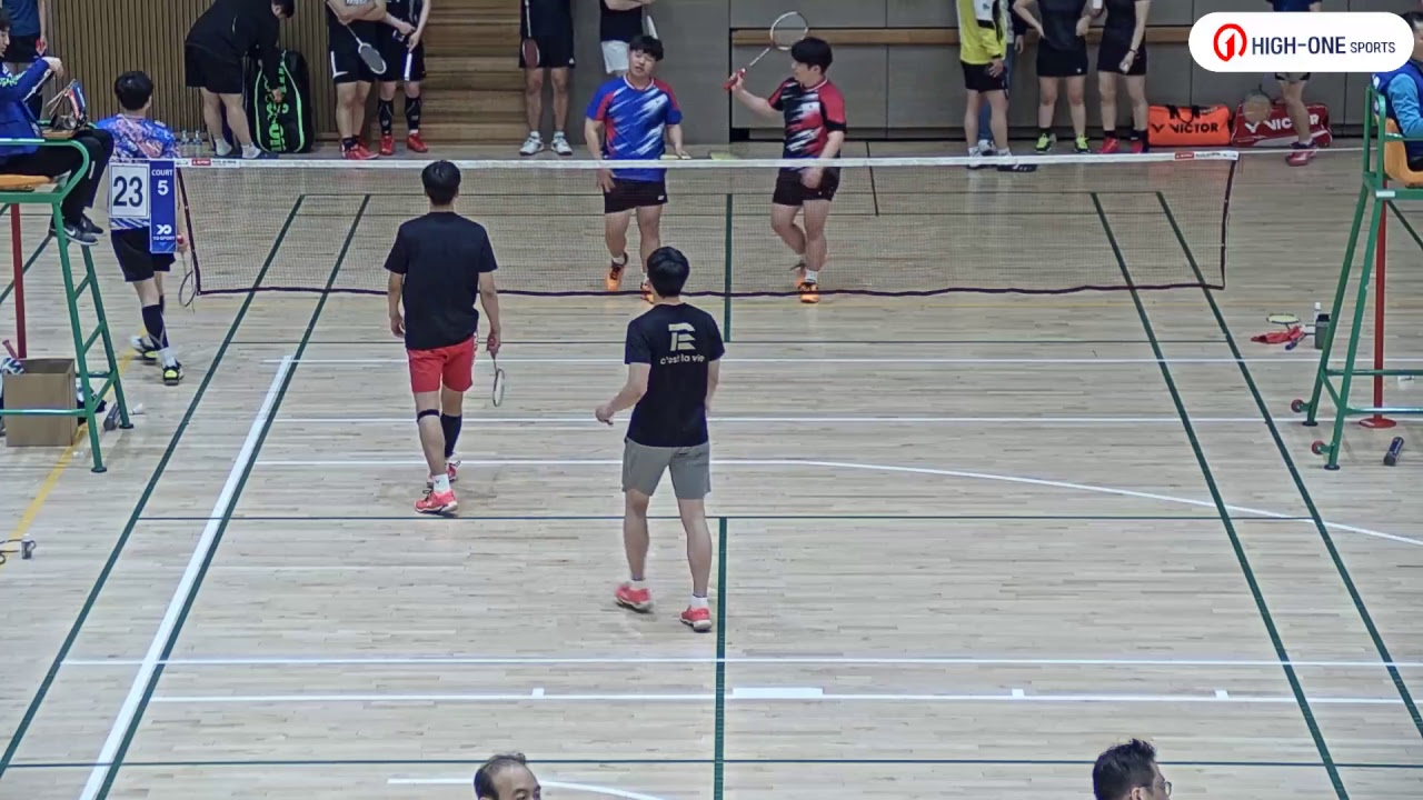 제5회 하이원스포츠 전국 배드민턴 대회 남복 20초심 준결승 단내 김영중기지협 Vs 한림대학 김범준김태준 Youtube