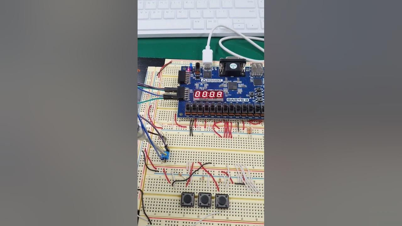 [FPGA-basys3] 가변저항을 이용한 ADC 전압측정 - YouTube