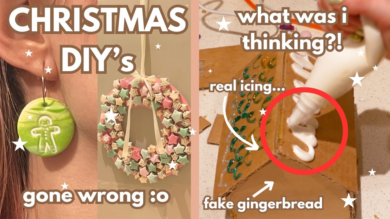 christmas crafts... gone wrong 😬 || VLOGMAS DAY 14! 🎄🎅 - YouTube