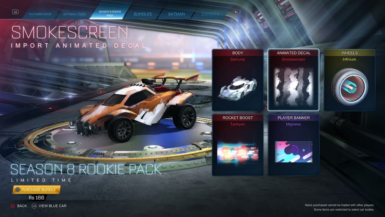 Rocket League Season 8 Rookie Pack - YouTube