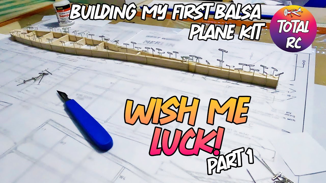 Building My First Balsa Model Plane Kit (West Wings Merlin) - Part 1 ...