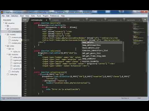 CRUD PDO PHP MYSQL MVC 9 - YouTube