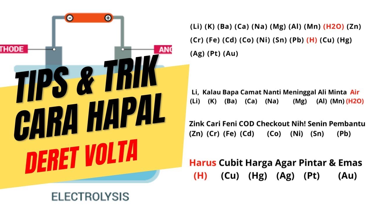 Tips & Trik || Cara Mudah Menghapal Deret Volta - YouTube