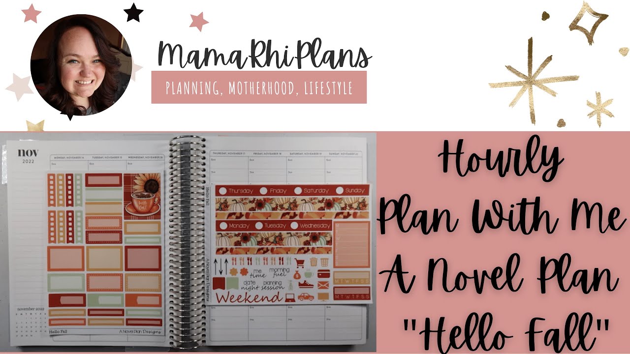 ERIN CONDREN LIFE PLANNER PLAN WITH ME | HOURLY PLAN WITH ME | FEAT. A NOVEL PLAN DESIGNS - YouTube