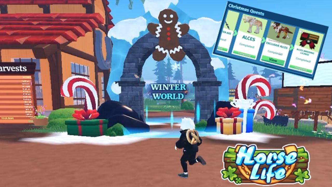 All Missions and Winter Event Review | Alces Horse Life Roblox - YouTube