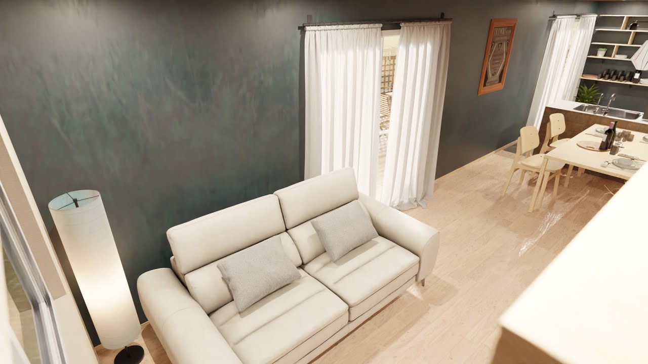 4K画質360°VRパース LDK2 - YouTube