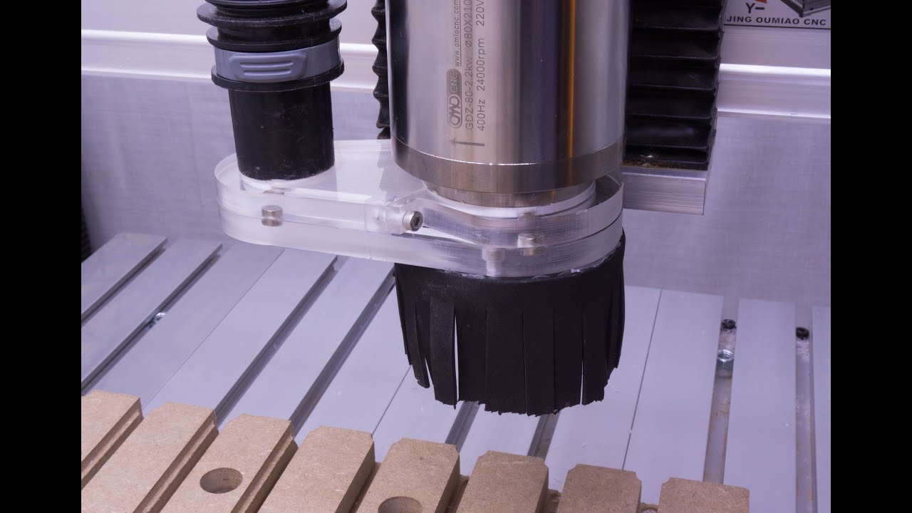 Dust Shoe for CNC part 1/3 - YouTube