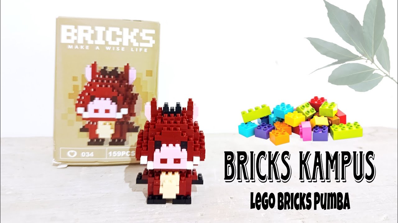 How to Build Lego Bricks Pumba || Tutorial Cara Membuat Bricks Pumba ...