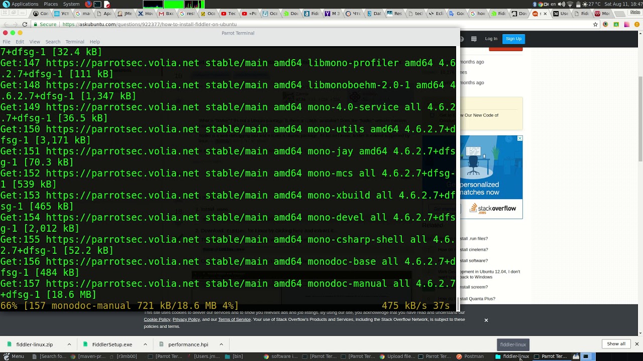 Install Fiddler and Mono on Linux movie - YouTube