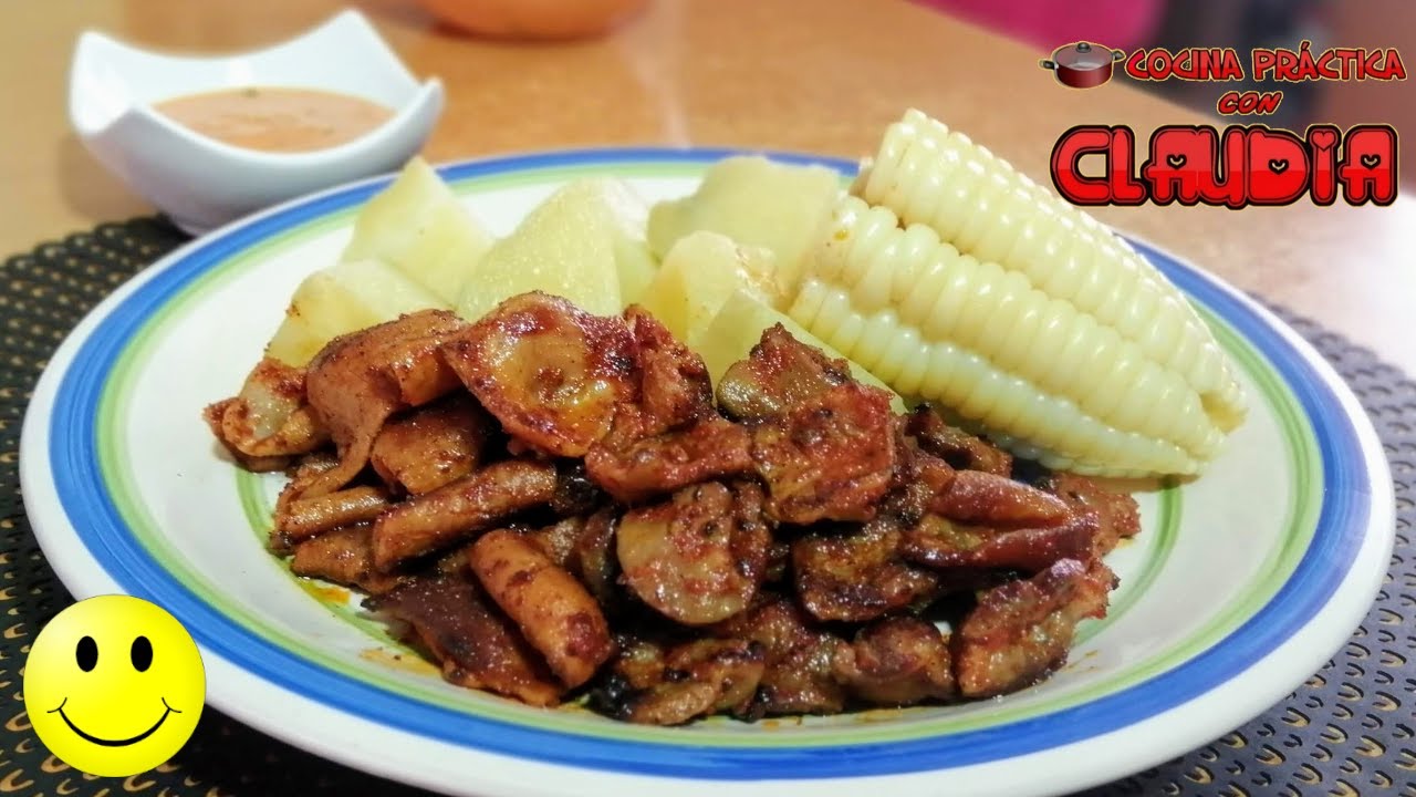 CHONCHOLI Y MOLLEJITA PARRILLERA CON AJÍ ANTICUCHERO - YouTube