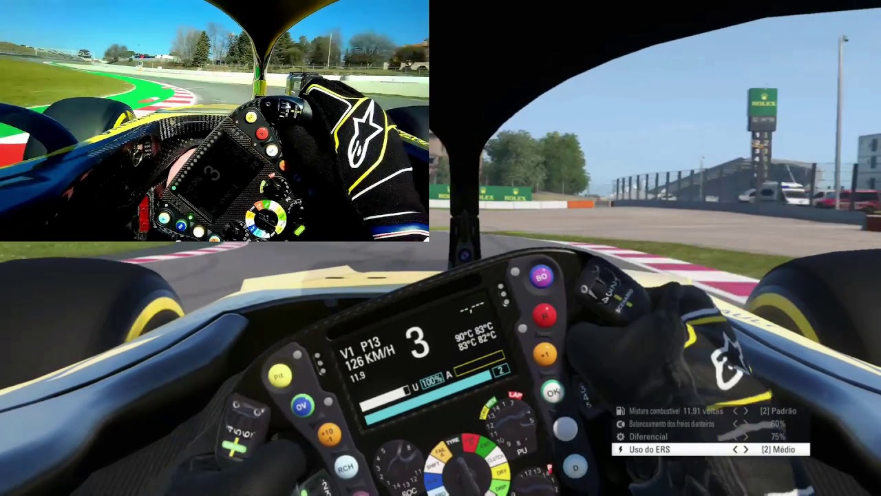 PRF1 DTO YAMAMOTO | DANIEL RICCIARDO | FIRST LAP IN A RENAULT | VISOR ...