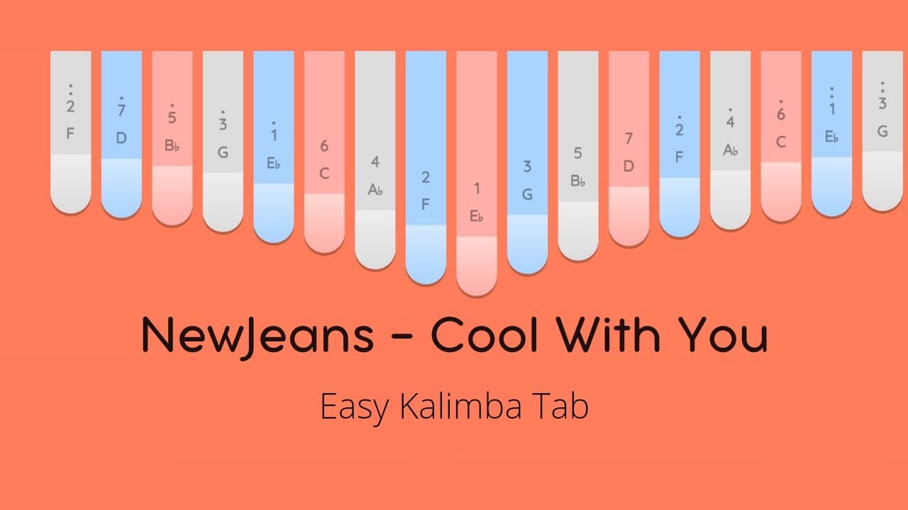 NewJeans - Cool With You | Easy Kalimba Tab | Keylimba Tutorial - YouTube