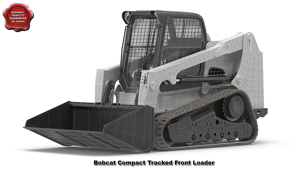 Bobcat Compact Tracked Front Loader Rigged 3d model by 3d_molier ...