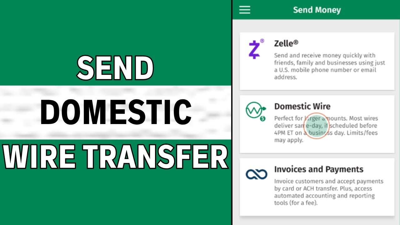 How to Send Domestic Wire Transfer on Citizens Bank - YouTube