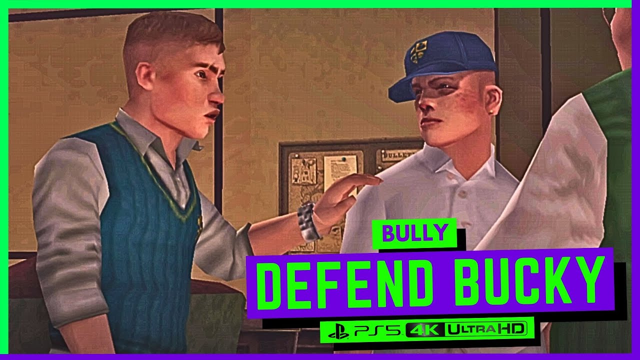 Defend Bucky Mission - Bullworth Academy Adventure on Bully [PS5] 4K ...