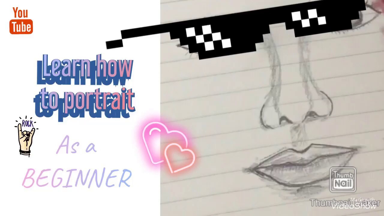 Portrait ️ - from a normal drawing to a beginner - YouTube