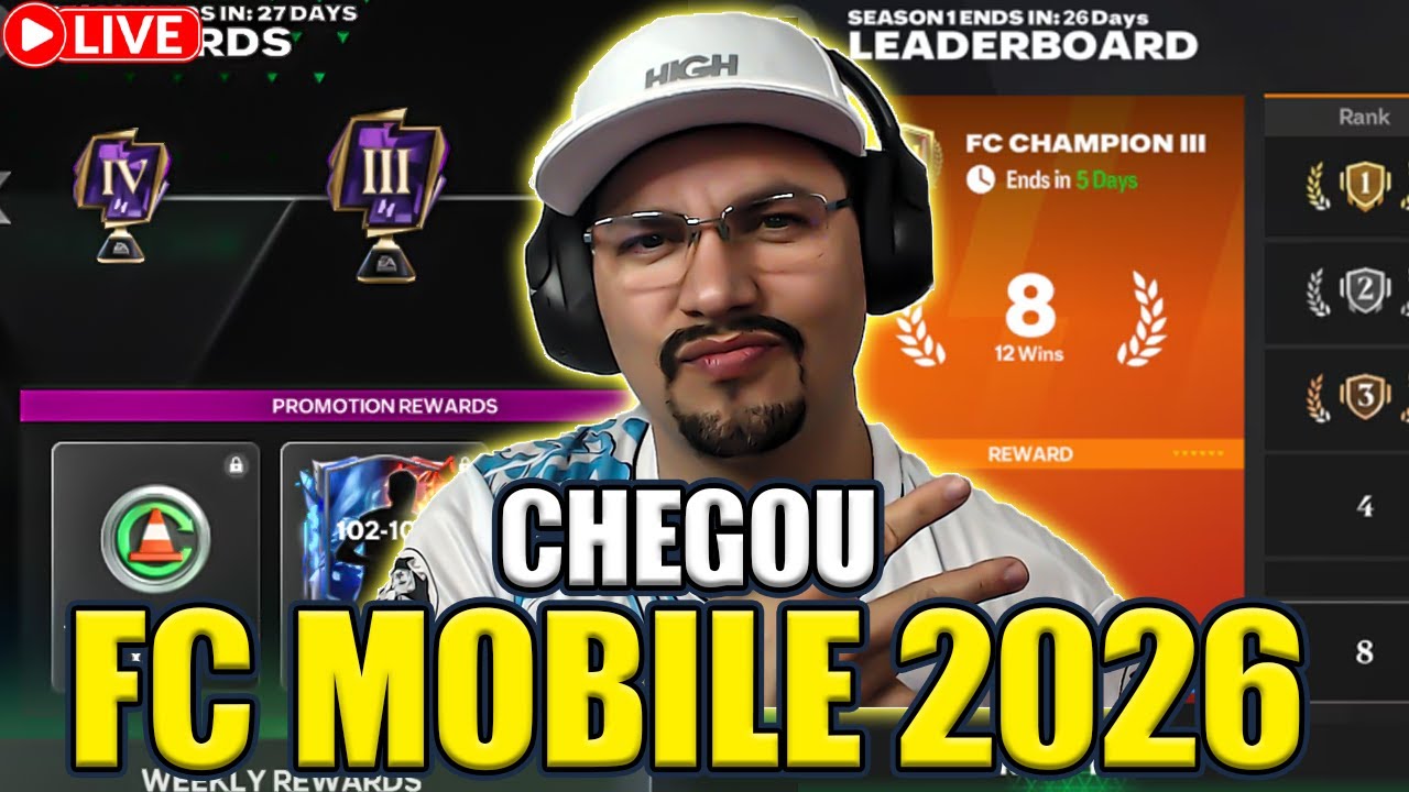 🔥FC MOBILE 2026😱 CHEGOU O GRANDE DIA DA ATUALIZAÇÃO 😱 LIVE INFINITA ️ ...