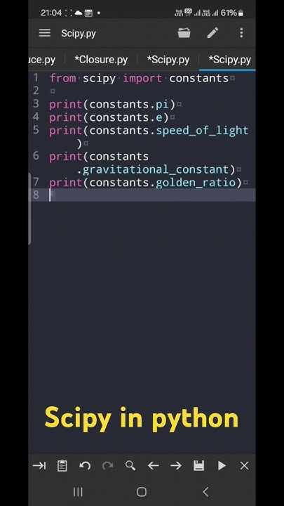 Import scipy - YouTube