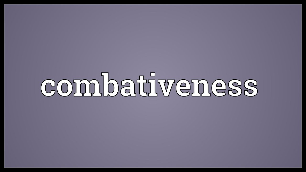 Combativeness Meaning - YouTube