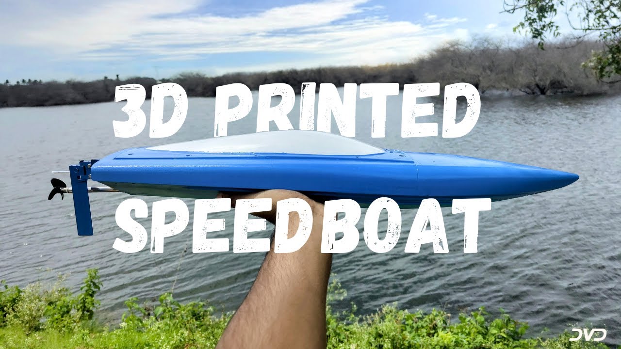 3D Printed RC Speed Boat. - YouTube
