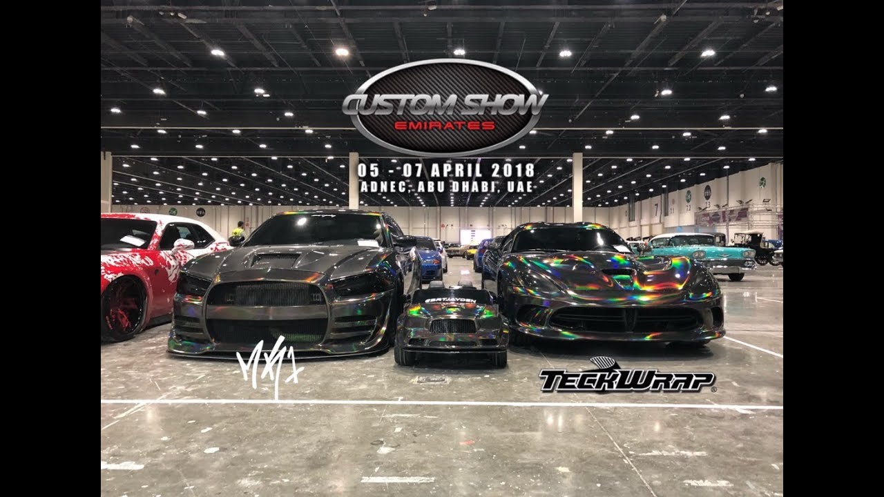 Amazing Cars!!!!! Set Up @ Custom Show Emirates 2018 - YouTube