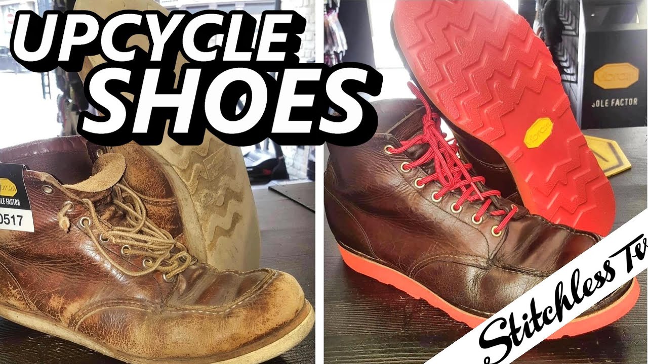 upcycle old shoes a great sustainable gift - YouTube