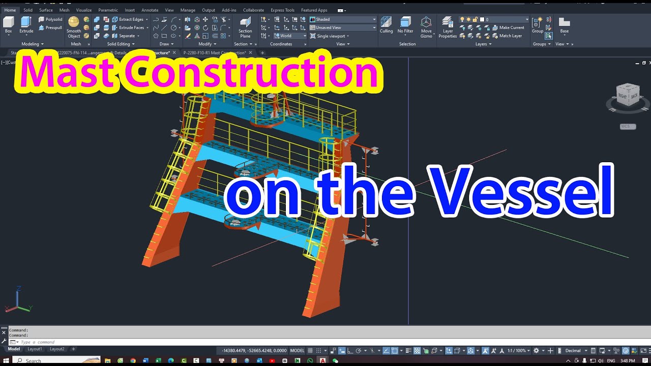 An Example for Mast Construction on a Vessel | Naval Architect For All ...