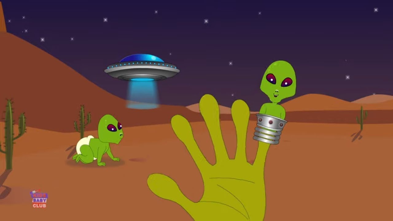 Alien doigts famille | famille de doigts en français | comptines ...