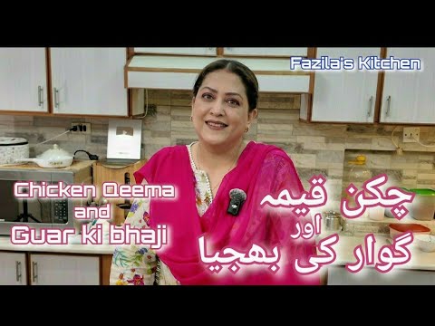 Special Chicken Qeema and Guar bhujia recipes - YouTube