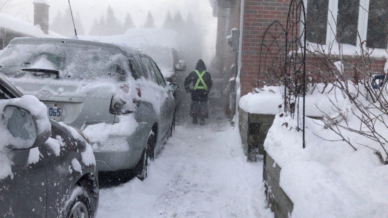 Tyler snow blowing - YouTube