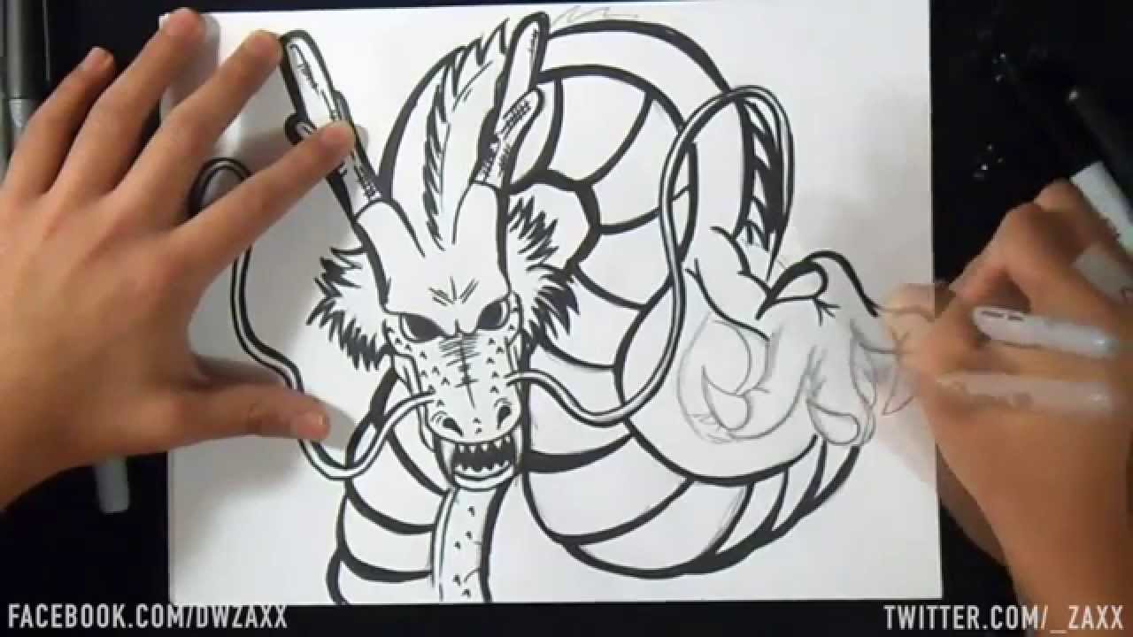 Speed Drawing: Shenlong (DBZ) ZaXx - YouTube