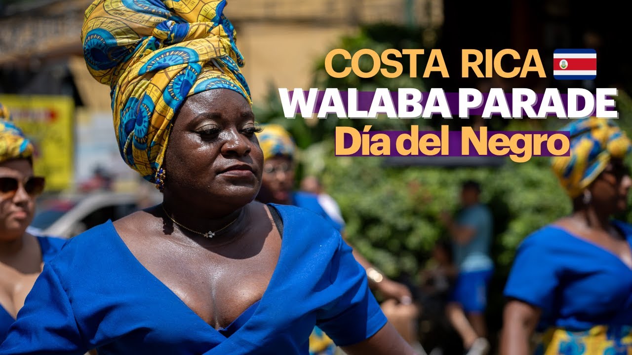 FIESTA en el CARIBE de COSTA RICA por el Día del Negro (Wolaba Parade ...