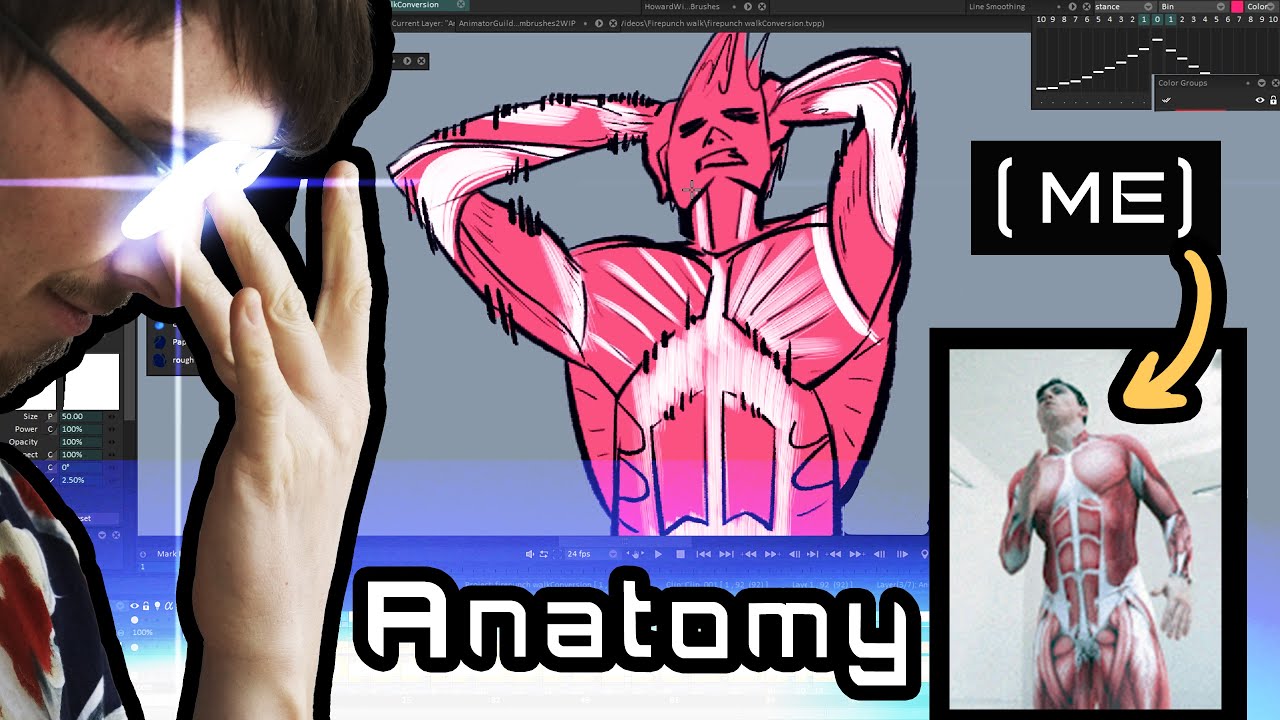 I tried to animate like Attack on Titan... (anatomy for animators ...