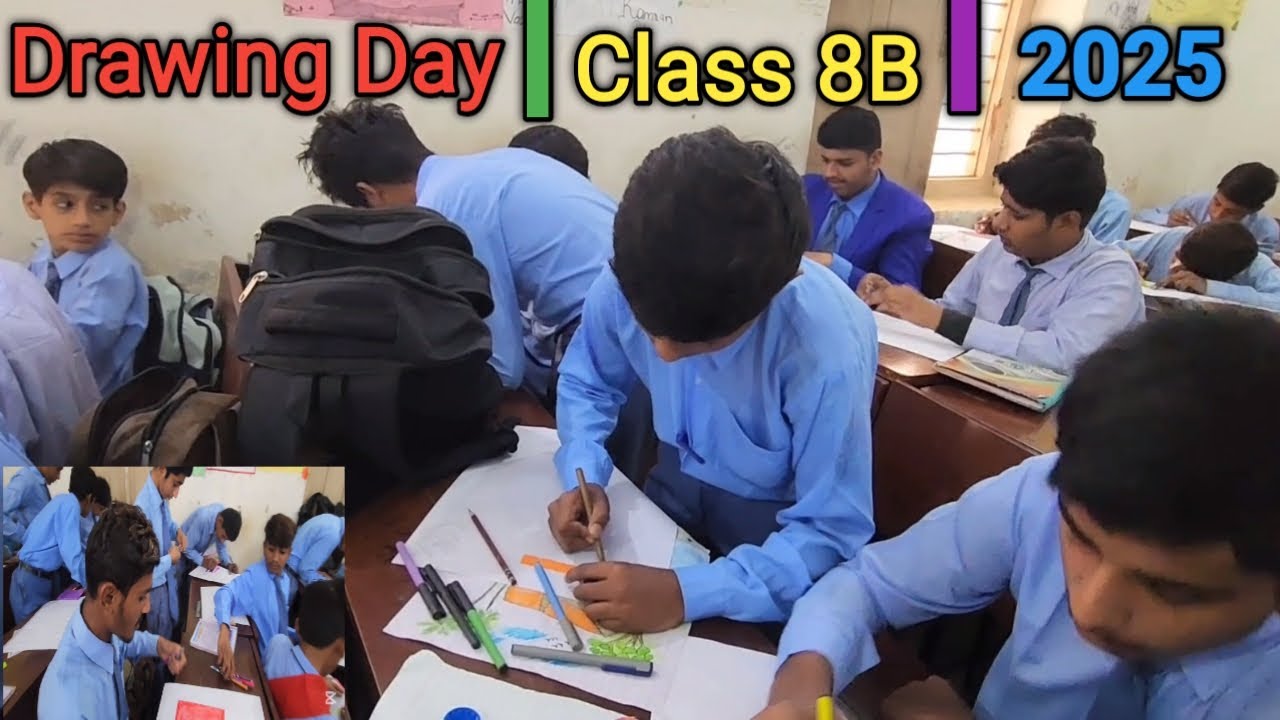 Drawing Contest | My Class | 8th B | 2025 | #ias #school #upsc # ...