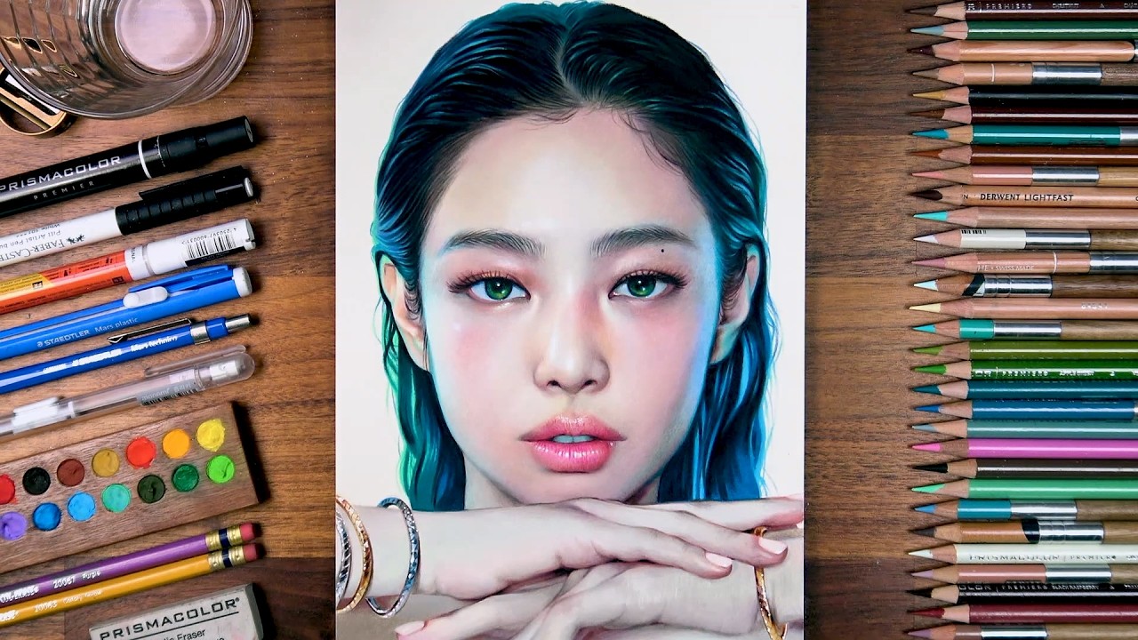 Drawing BLACKPINK: Jennie 제니 | drawholic - YouTube