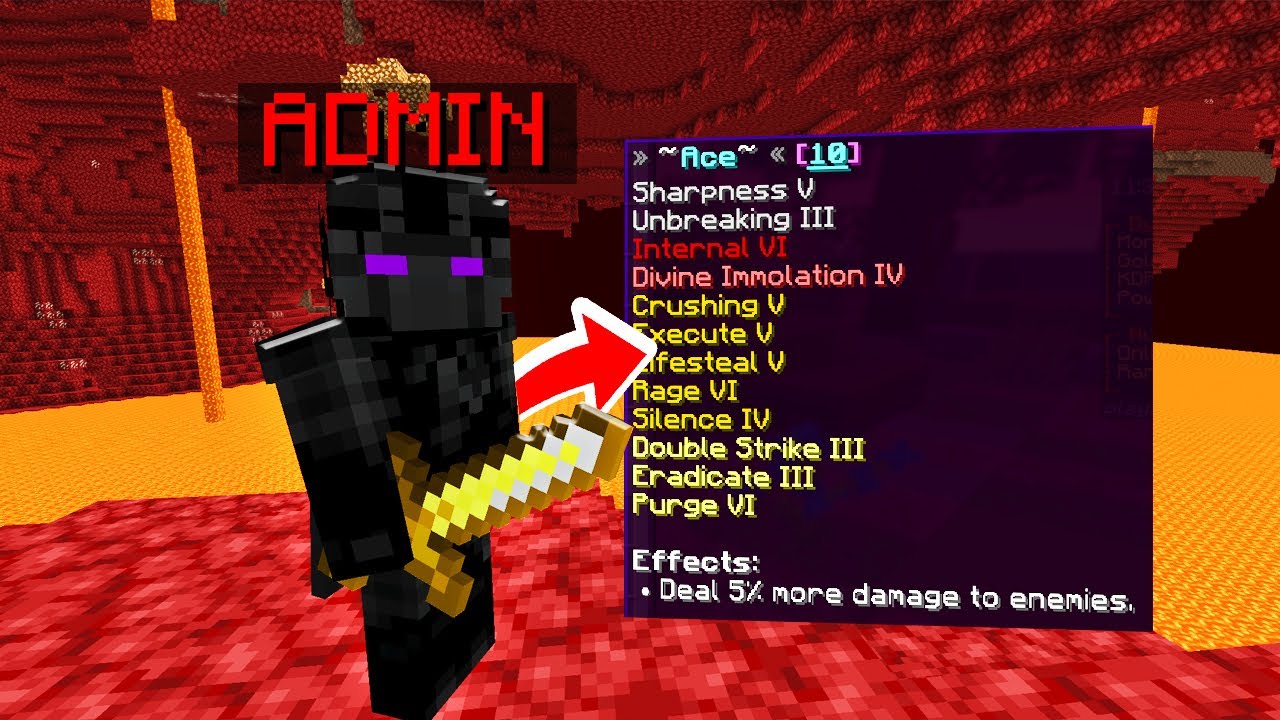 The MOST OP Admin Sword on the Server… - YouTube