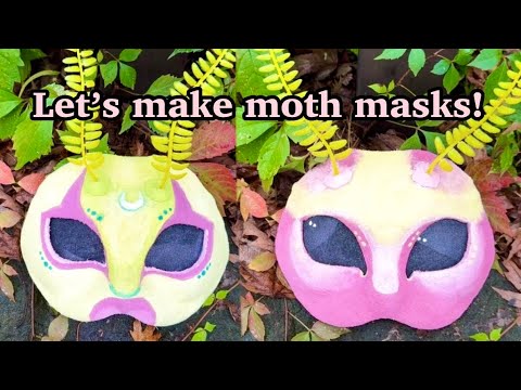 Therian Luna Moth and Rosy Maple Moth Mask Process! - YouTube