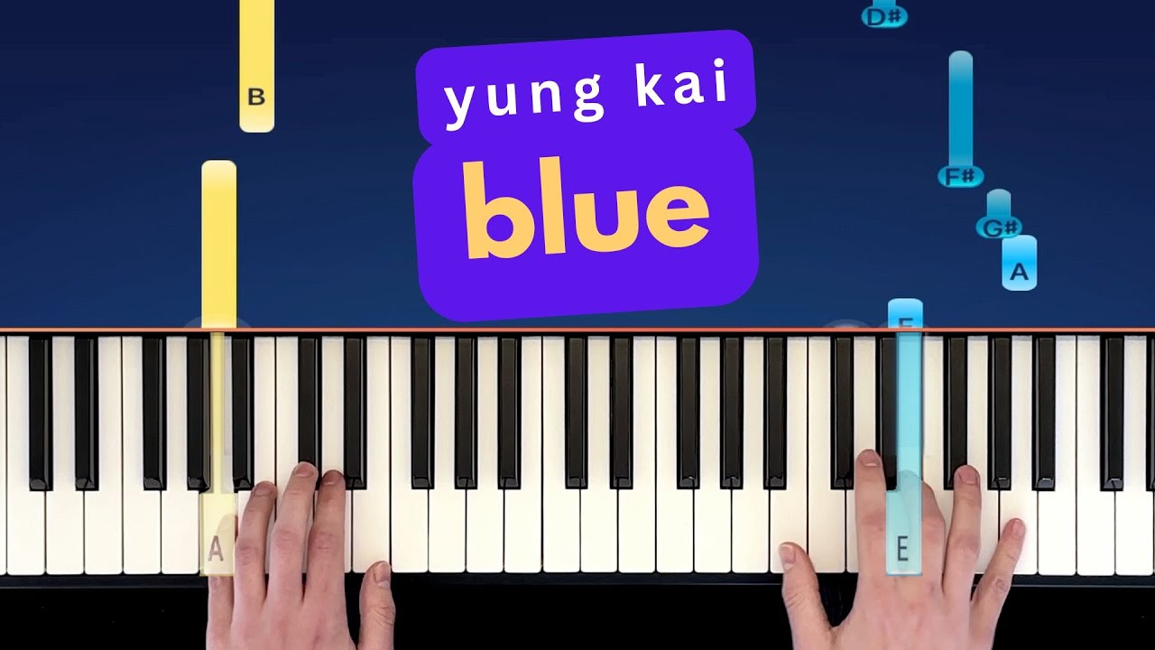 yung kai - blue - EASY Piano Tutorial - YouTube