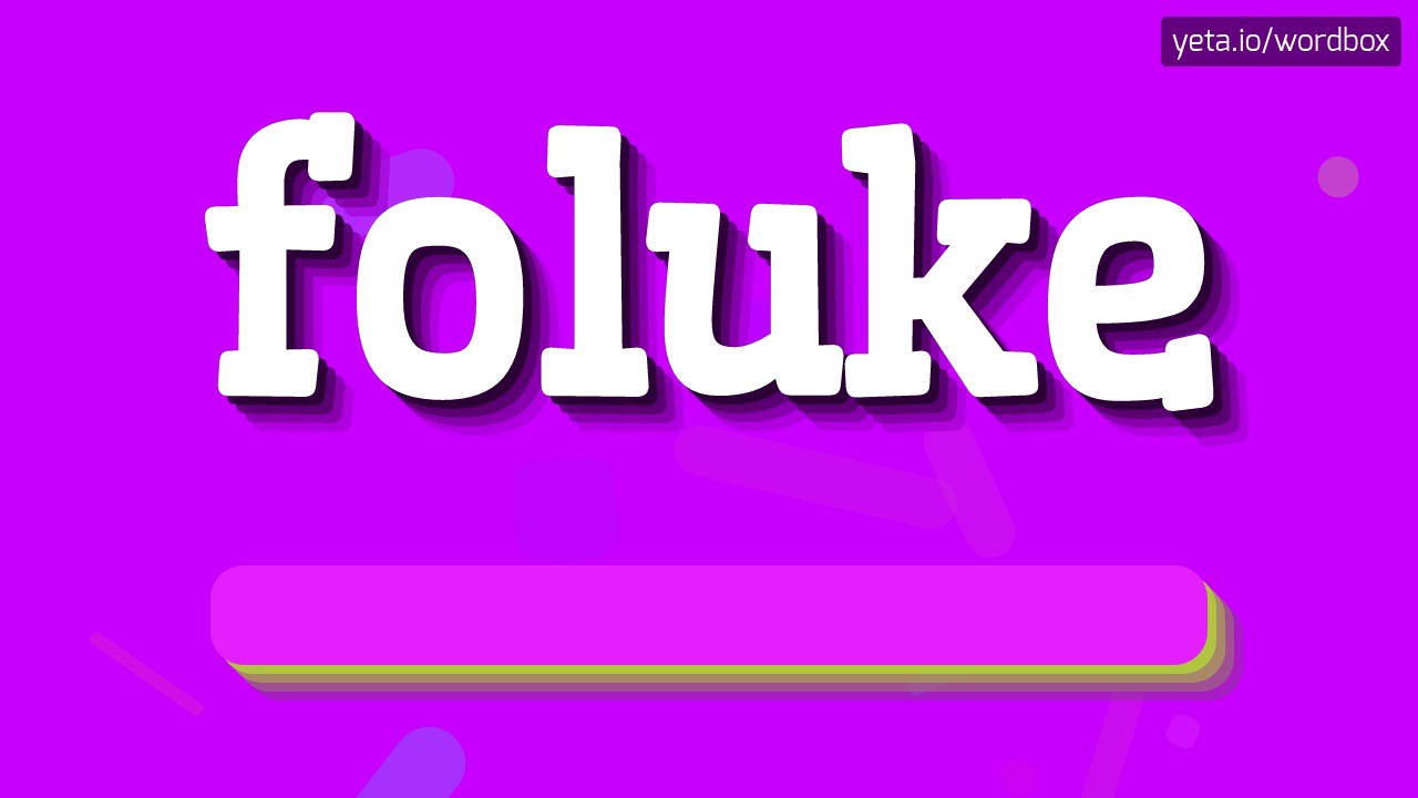 FOLUKE - HOW TO PRONOUNCE FOLUKE? #foluke - YouTube