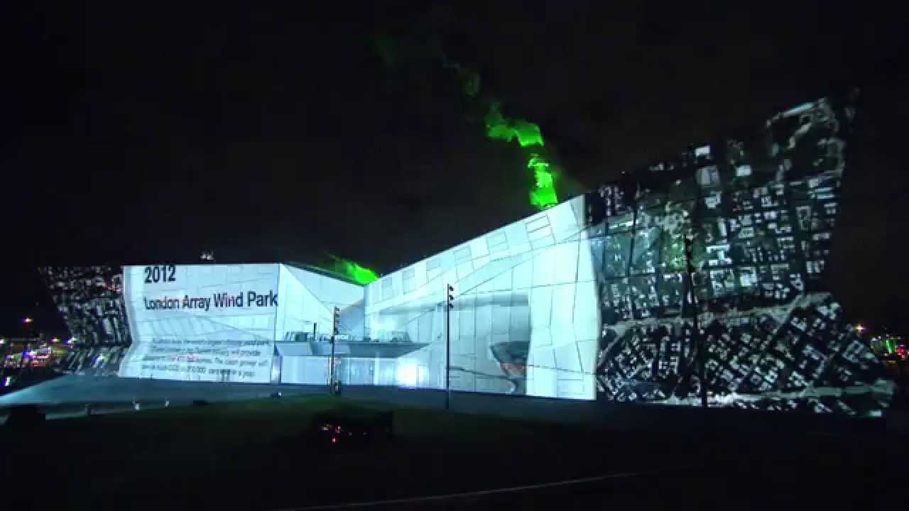 Siemens Crystal Launch (With Full Projections) - YouTube
