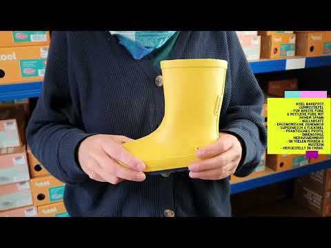 Koel Barefoot Gummistiefel für breite & mittelbreite Füße mit hohem Spann, ergonomisch & ohne Absatz