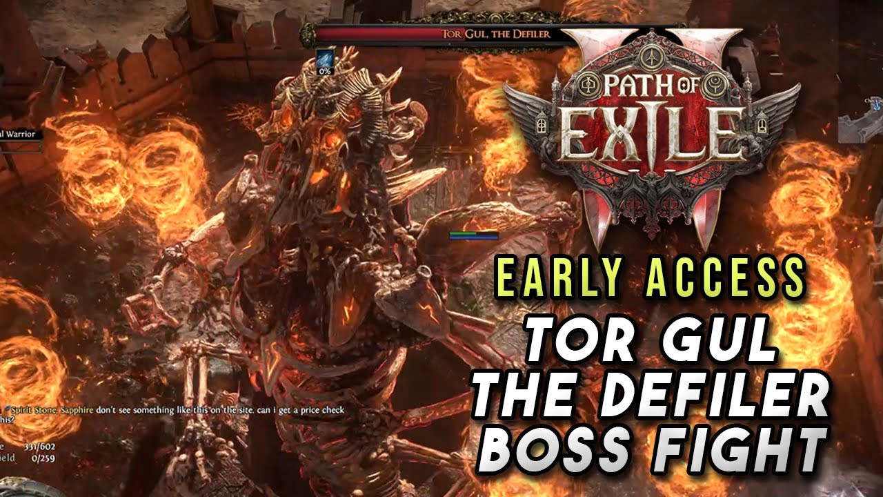 Spires of Deshar Boss Fight - Tor Gul The Defiler - Path of Exile 2 ...