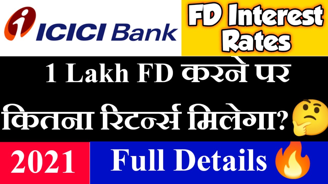 ICICI Bank FD New Interest Rates 2021 | Criteria | Benefits ...